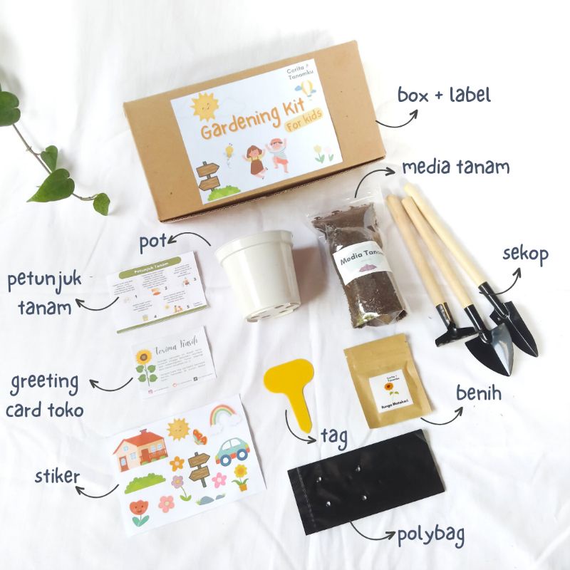 Jual Hampers Gardening Kit for Kids | Planting Kit | Grow Kit Anak-Anak ...