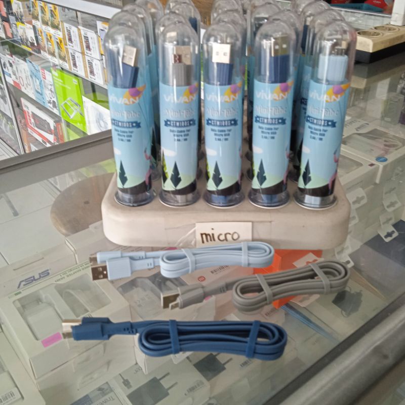 Jual KABEL DATA VIVAN CTM100S 2.4A KABEL DATA ANDROID MICRO USB FAST ...