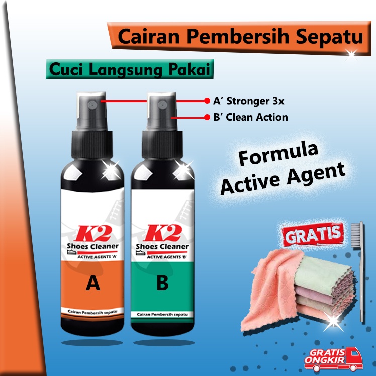 Jual PEMBERSIH SEPATU ACTIVE AGENT UNTUK SEMUA WARNA DAN BAHAN SEPATU ...