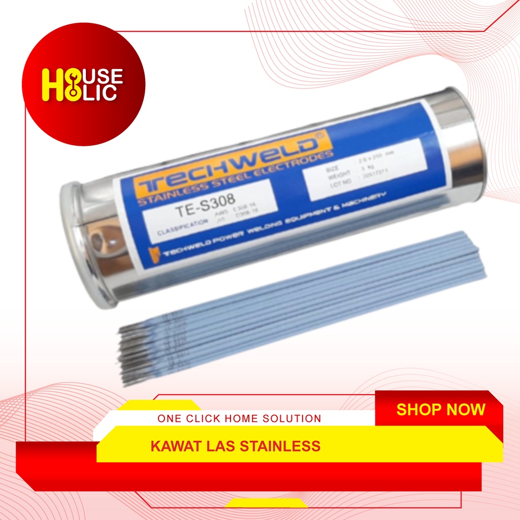 Jual Kawat Las Stainless TE-S308 2.0mm Per Pcs / Welding Wire Electrodes | Shopee Indonesia