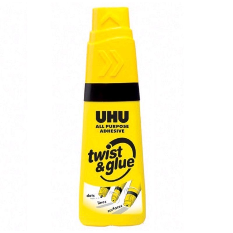 Jual Lem Cair Serbaguna UHU 143595 All Purpose Twist & Glue 90 ml BOTOL ...