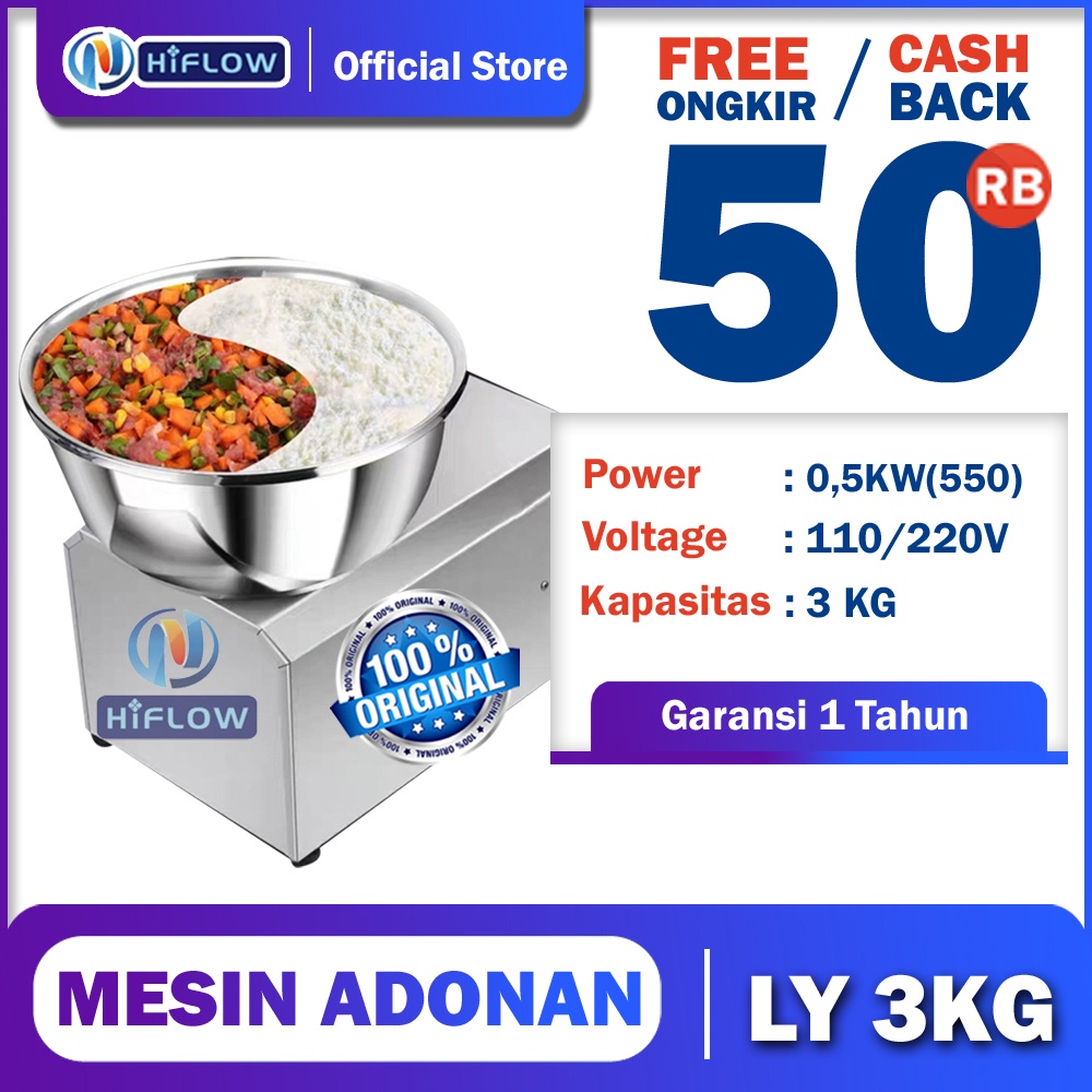 Jual Mesin Pengaduk Adonan / Mixer Adonan Roti / LY 3KG | Shopee Indonesia