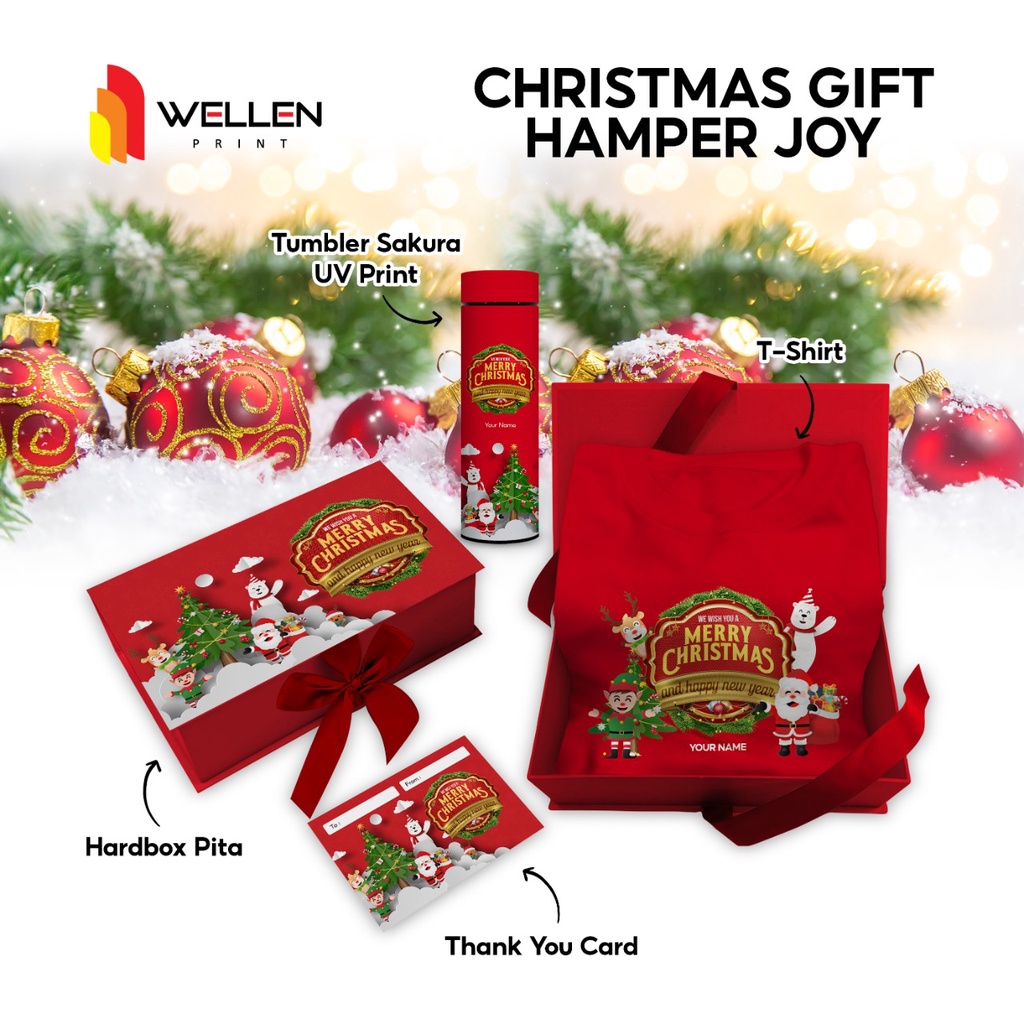 Jual WELLEN PRINT Paket Hampers Natal Pita - Joy / Christmas Gift Set ...