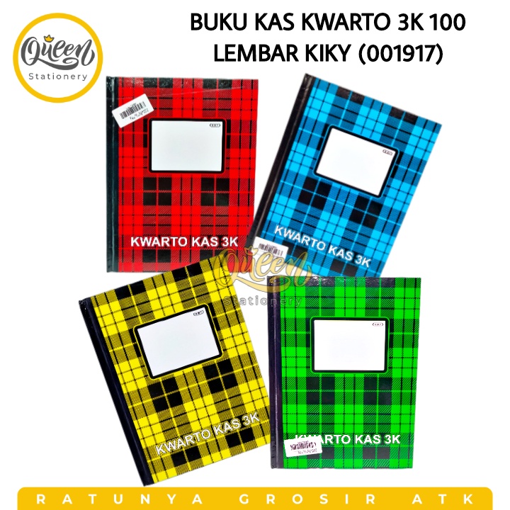 Jual 1 PCS BUKU KAS KWARTO HARD COVER 100 LEMBAR 3K KIKY (001917 ...