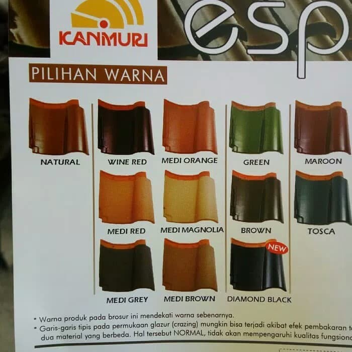 Jual Genteng Kanmuri Espanica Diamond Black | Shopee Indonesia
