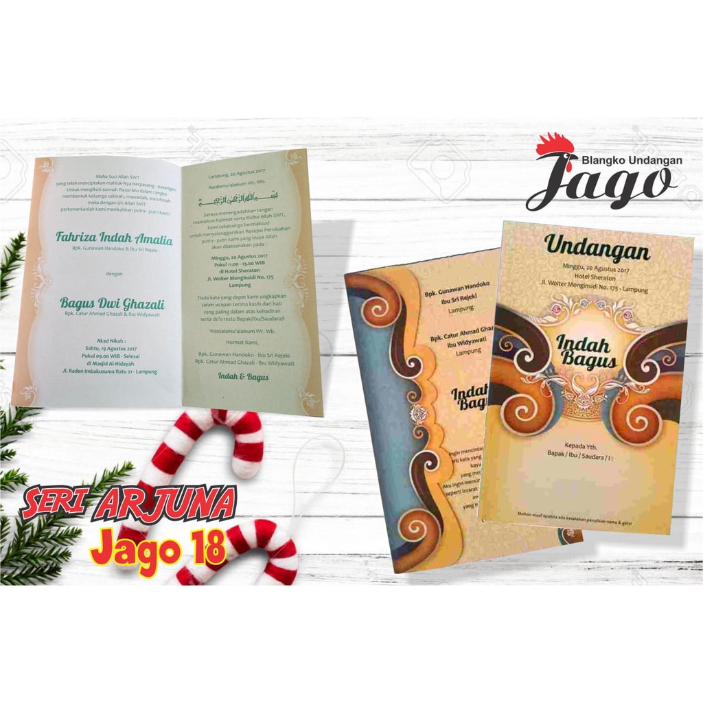 Jual Blangko Undangan Jago 18 (Free File Setting Corel) | Shopee Indonesia