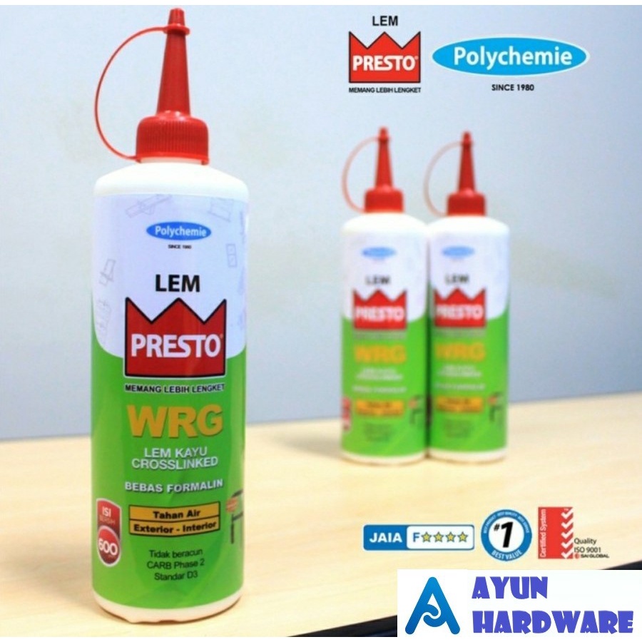 Jual LEM PUTIH KAYU PRESTO WRG WATERPROOF | Shopee Indonesia