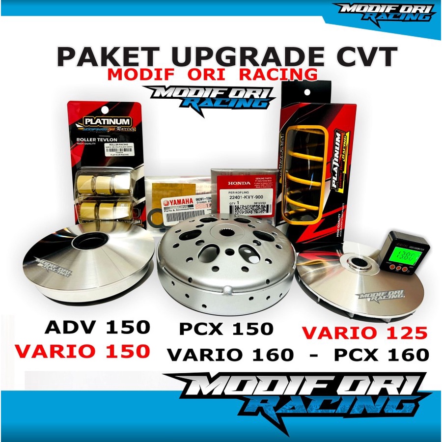 Jual Paket Full Upgrade CVT Custom bubut Rumah roler Ori VARIO 160 CC ...