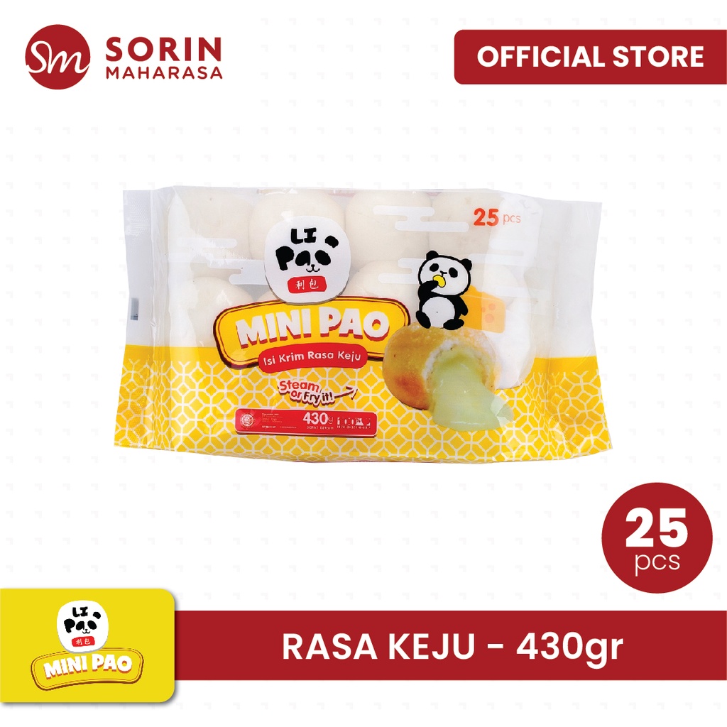 Jual Li Pao Mini Pao rasa Keju Isi 25 pcs 430 gr | Shopee Indonesia