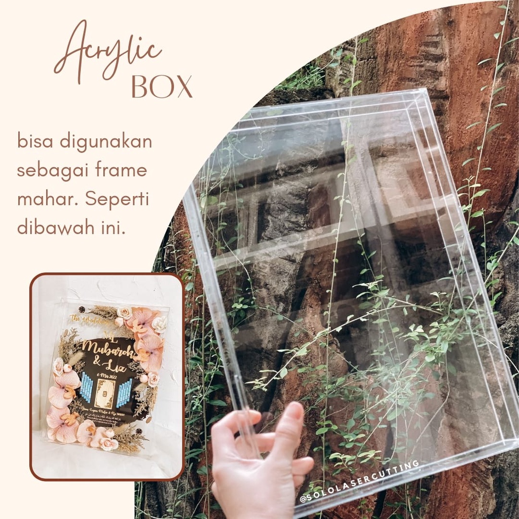 Jual READY 15X20 20X30 BINGKAI BOX FULL ACRYLIC AKRILIK PIGURA MAHAR ...