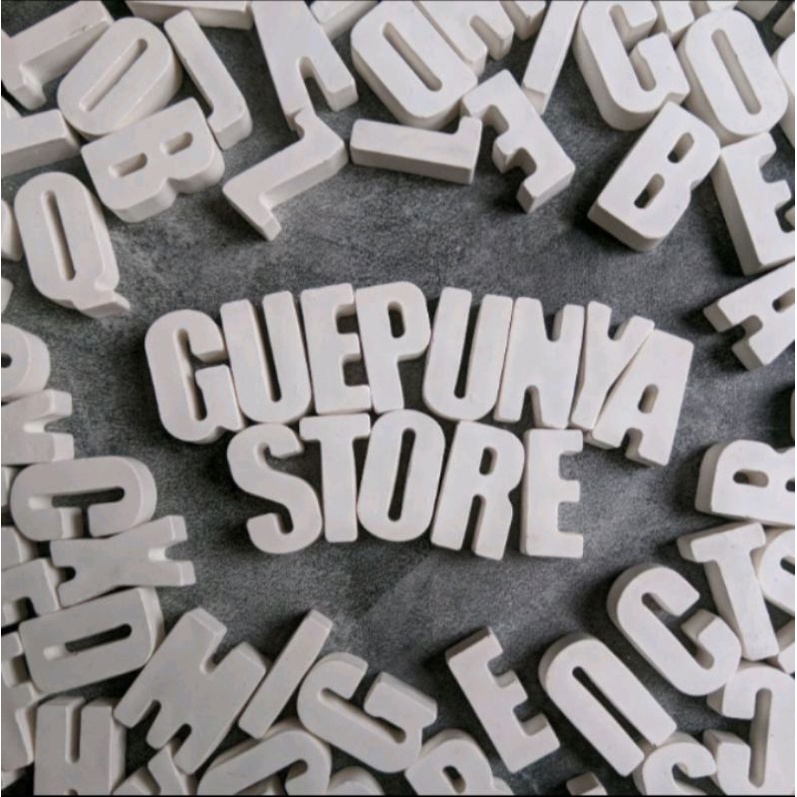 Jual HURUF Alphabet Satuan - Custom Nama Patung Lukis Mewarnai Gypsum ...