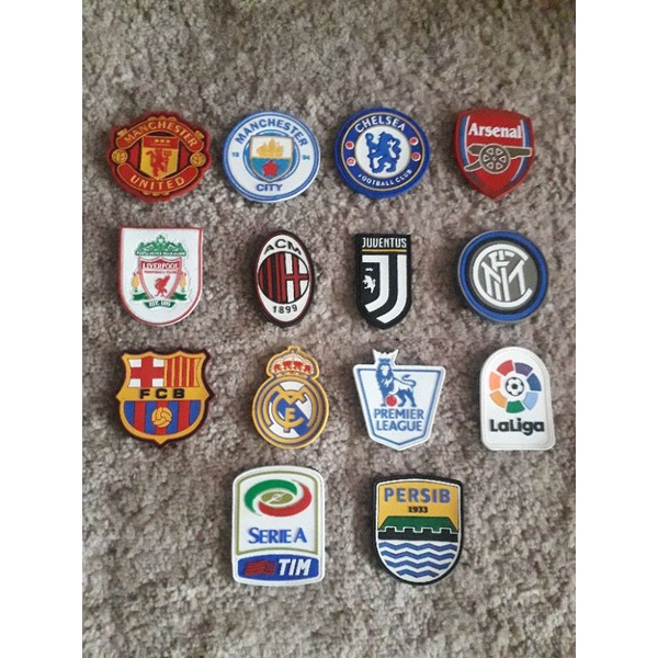 Jual emblem patch rubber club bola | Shopee Indonesia
