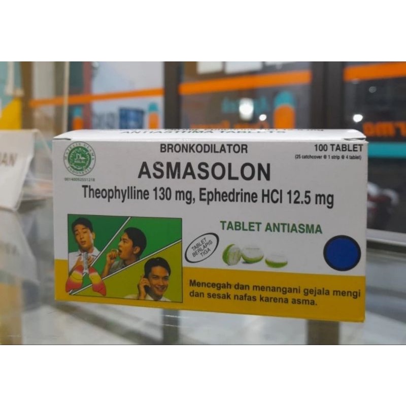 Jual ASMASOLON 1 strip 4 tablet OBAT ASMA / SESAK NAFAS | Shopee Indonesia
