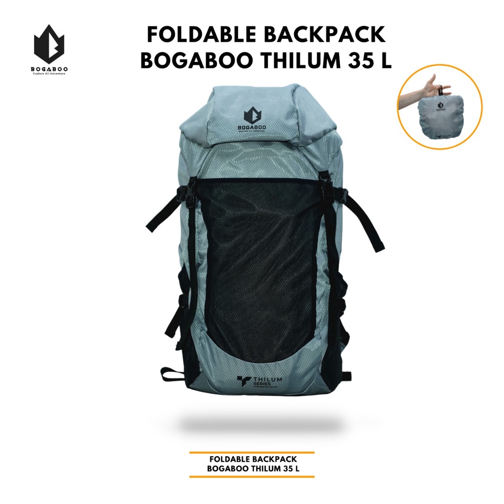 Jual [COD] FOLDABLE BACKPACK BOGABOO 35 LITER THILUM - TAS GUNUNG LIPET 35 WATERPROOF - TAS ...