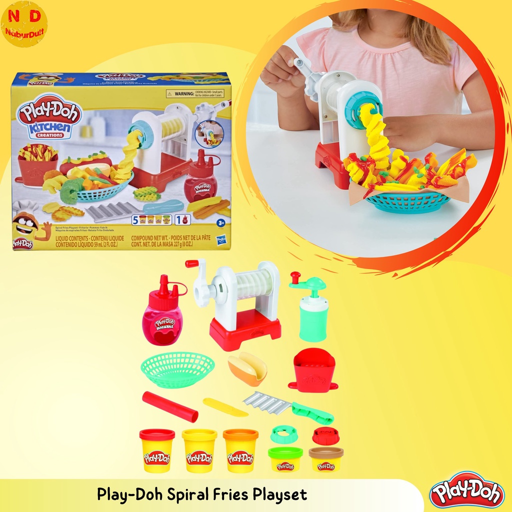 Jual Play-Doh Spiral Fries Playset - Playdoh Refill lilin Play Doh ...