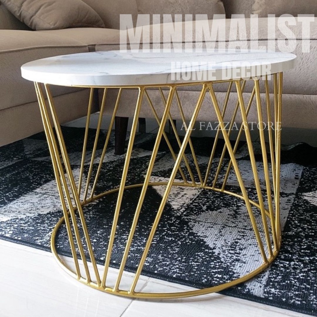 Jual Meja bulat ruang tamu aesthetic /Meja Minimalis/Meja Hias/Meja ...