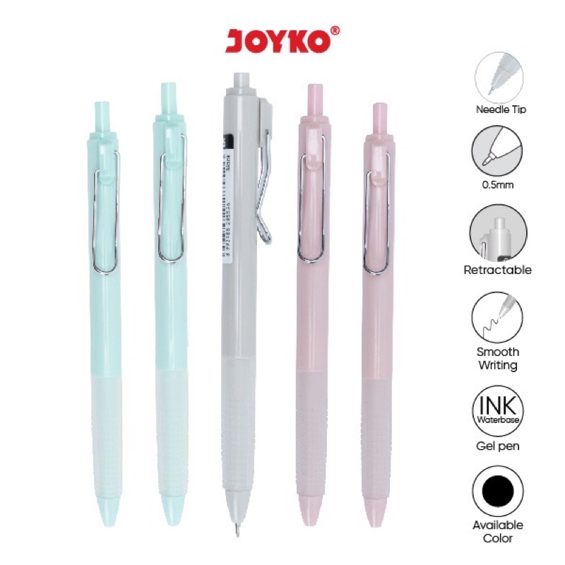 Jual (PCS) Gel Pen Pulpen Pena Joyko GP-343 Pasuteru Gel 0.5 mm | Shopee Indonesia