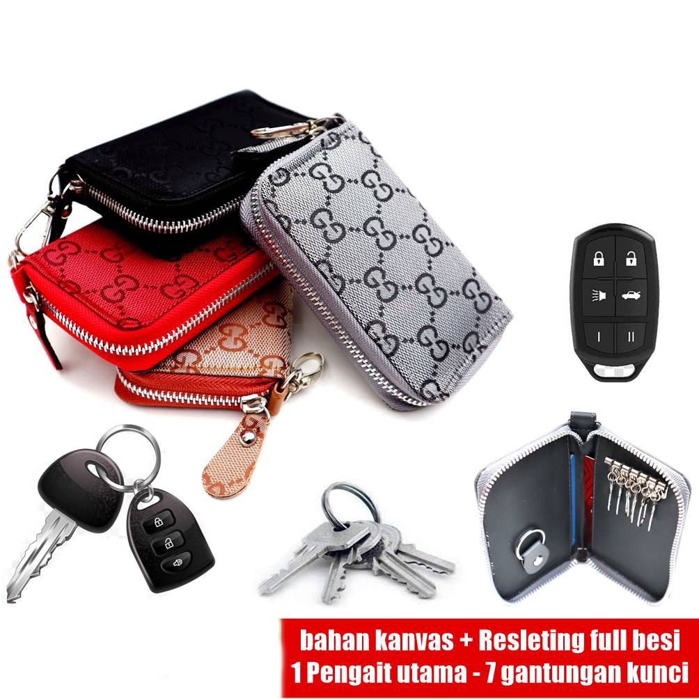Jual Dompet Mini resleting Kanvas gantungan kunci | Shopee Indonesia