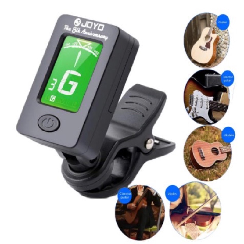 Jual Alat nyetem gitar gitar Digital display clip on tuning stem gitar ...