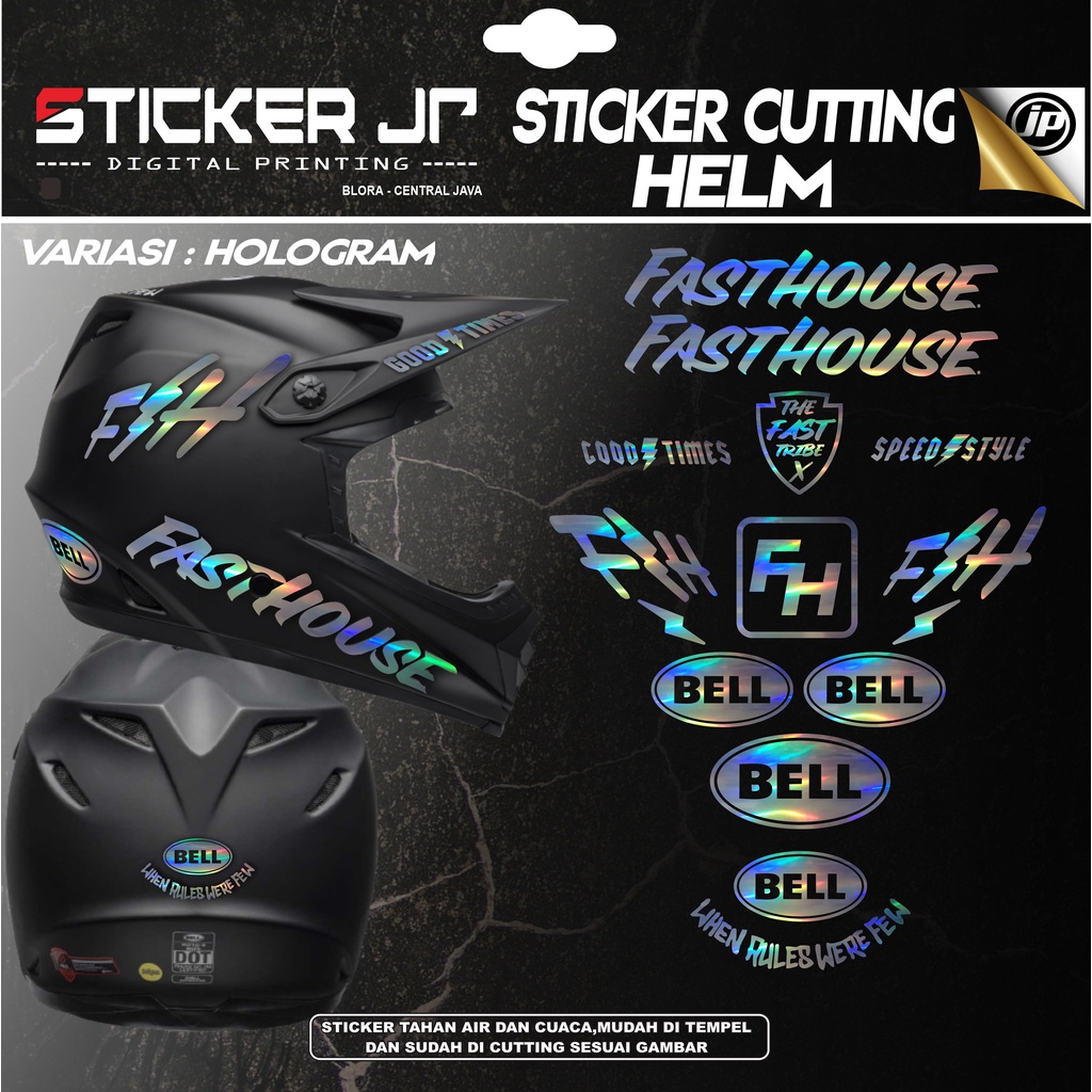 Jual Stiker Helm Cutting - Sticker Helm Trail/ Helm JPX Cross 1 Set ...