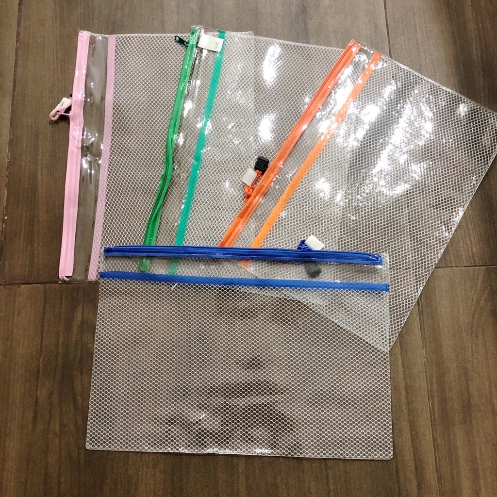 Jual 1408 Zipper Plastik Bening Trifelo A4 / Map Bening A4 / Tempat ...