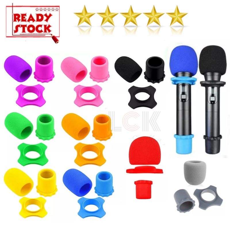 Jual Mic holder Ring set cover pelindung mikrofon - cincin cover anti ...