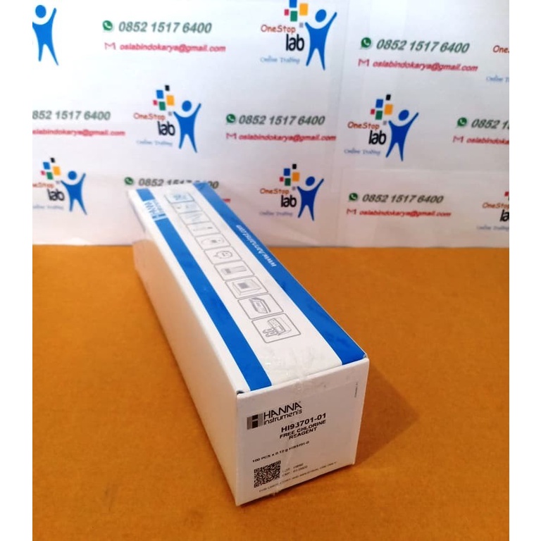 Jual HANNA HI 93701-01, Free Chlorine Reagent for Photometer , 100 ...