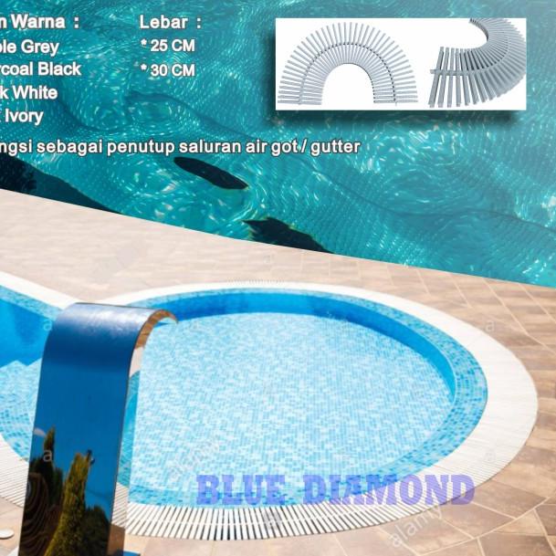 Jual Grill Grating Kolam Renang 1 Pin Lebar 25 CM - Chalk White ...