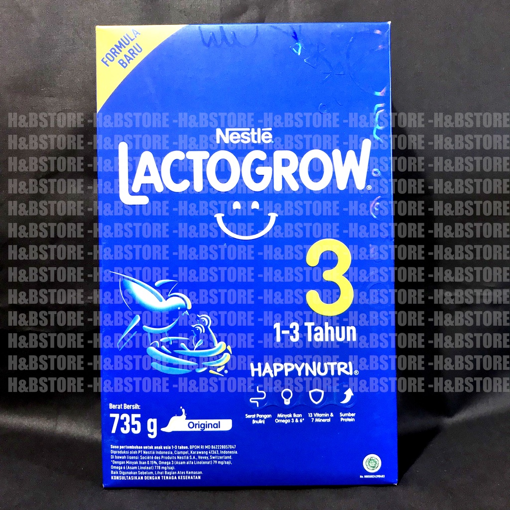 Jual Nestle Lactogrow 3 735gr - Susu Pertumbuhan Tahap 3 (1-3 tahun ...