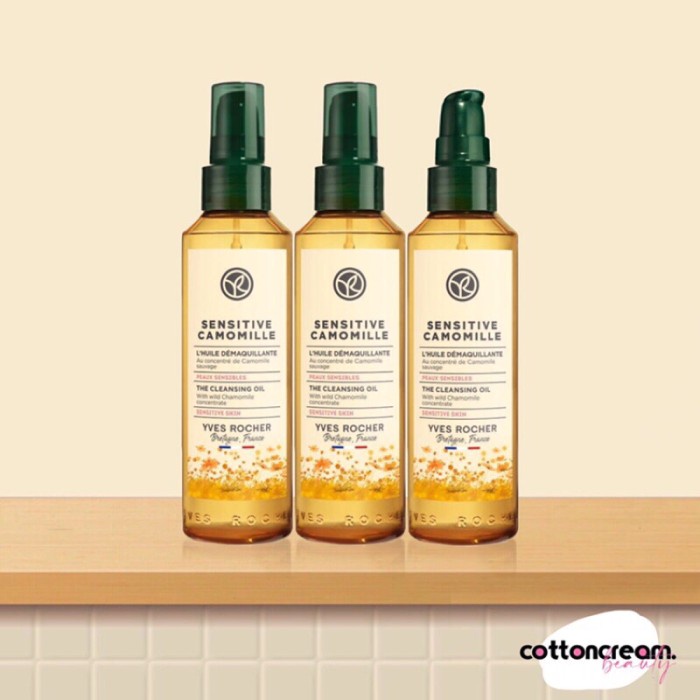 Jual Oil Yves Rocher Sensitive Camomille The Cleansing Oil 150 Ml ...