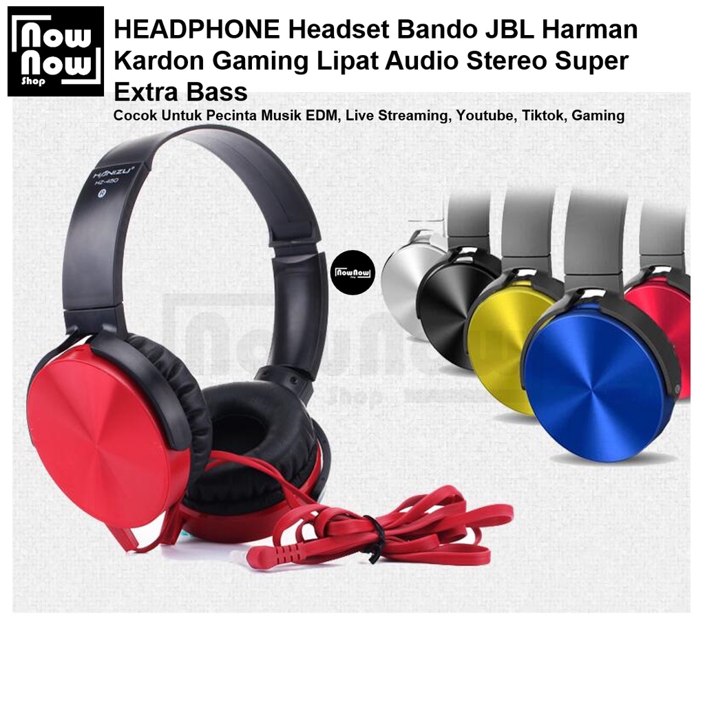 Jual HEADPHONE Headset Bando Harman Kardon Gaming Lipat Audio Stereo ...