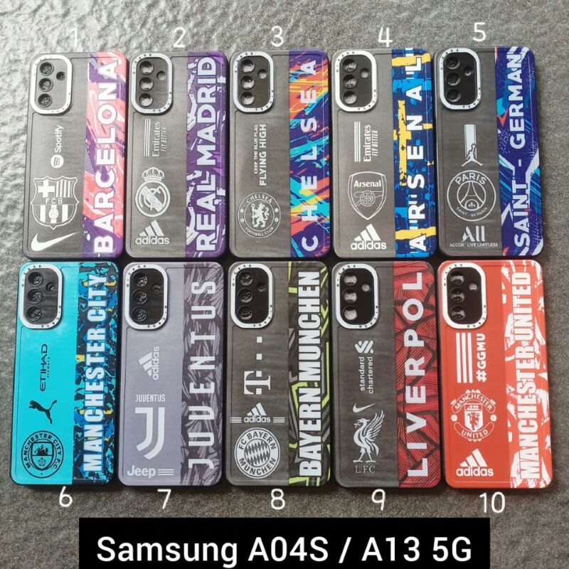 Jual Soft Case Samsung A04S . A13 5G Motif Gambar Club Bola Softcase Silikon softshell Cover ...