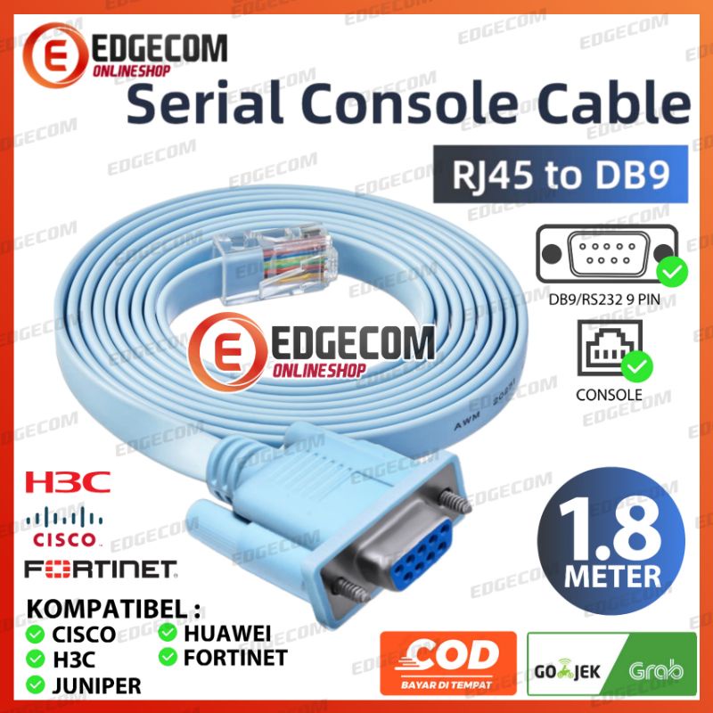 Jual Kabel Console Cisco RS232 Serial DB9 Female to Lan RJ45 | Shopee ...