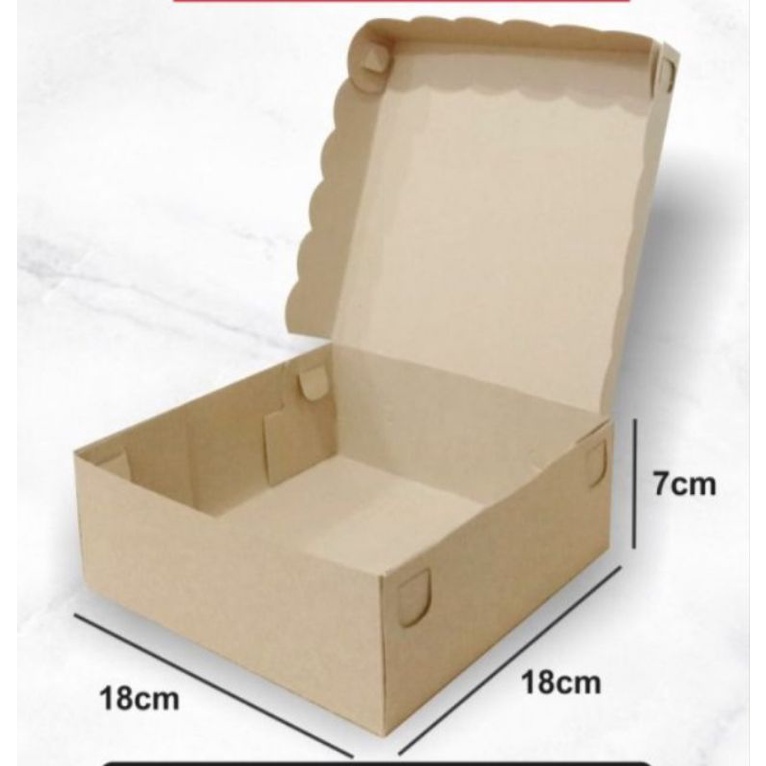 Jual DUS KRAFT NASI UKURAN 18 x 18 cm | Shopee Indonesia
