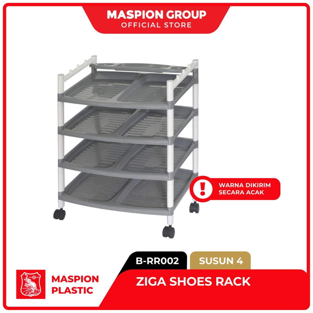 Jual MASPION Ziga Shoes Rack S.4 / Rak Sepatu Ziga 4 Tingkat | Shopee ...