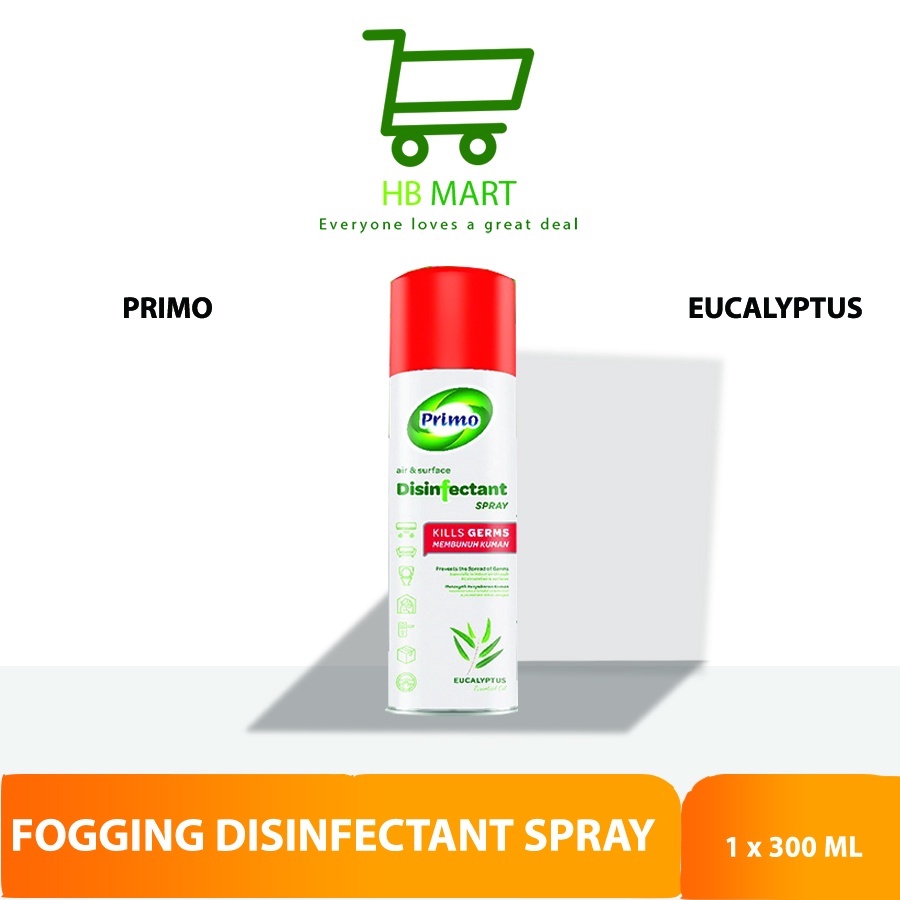 Jual PRIMO Disinfectant Spray Fogging Eucalyptus 300 mL / PRIMO ...