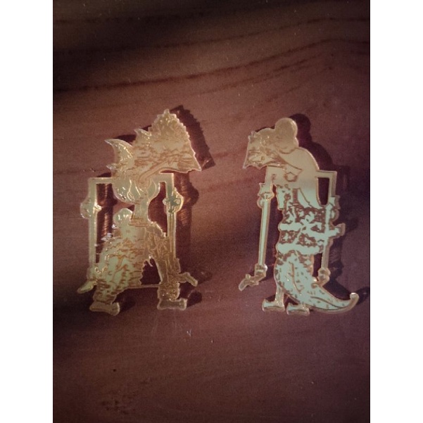 Jual ukiran Wayang Rama & Shinta MOTIF Akrilik mirror gold / silver/ rosegold | hiasan mahar ...