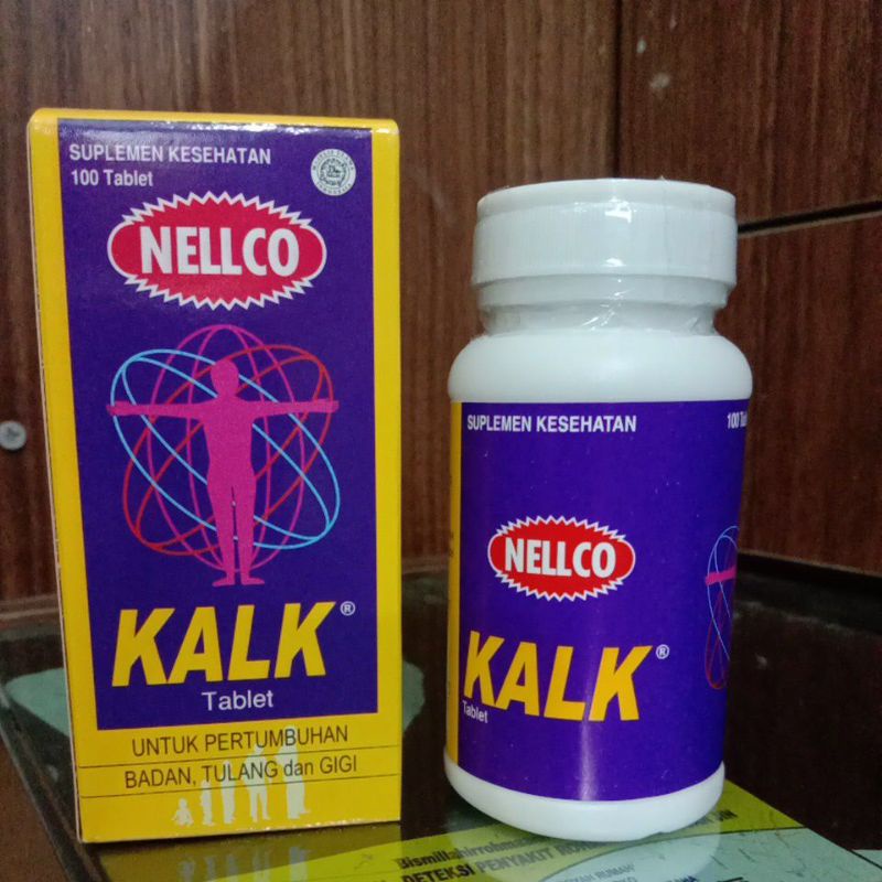 Jual Kalk Nellco isi 100 tablet - Suplemen untuk pertumbuhan badan ...