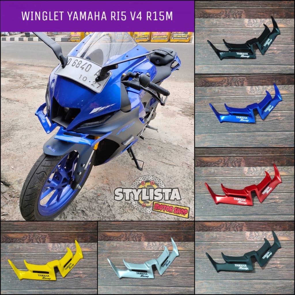 Jual WINGLET R15 V4 2022 WINGLET YAMAHA R15 V4 R15M | Shopee Indonesia