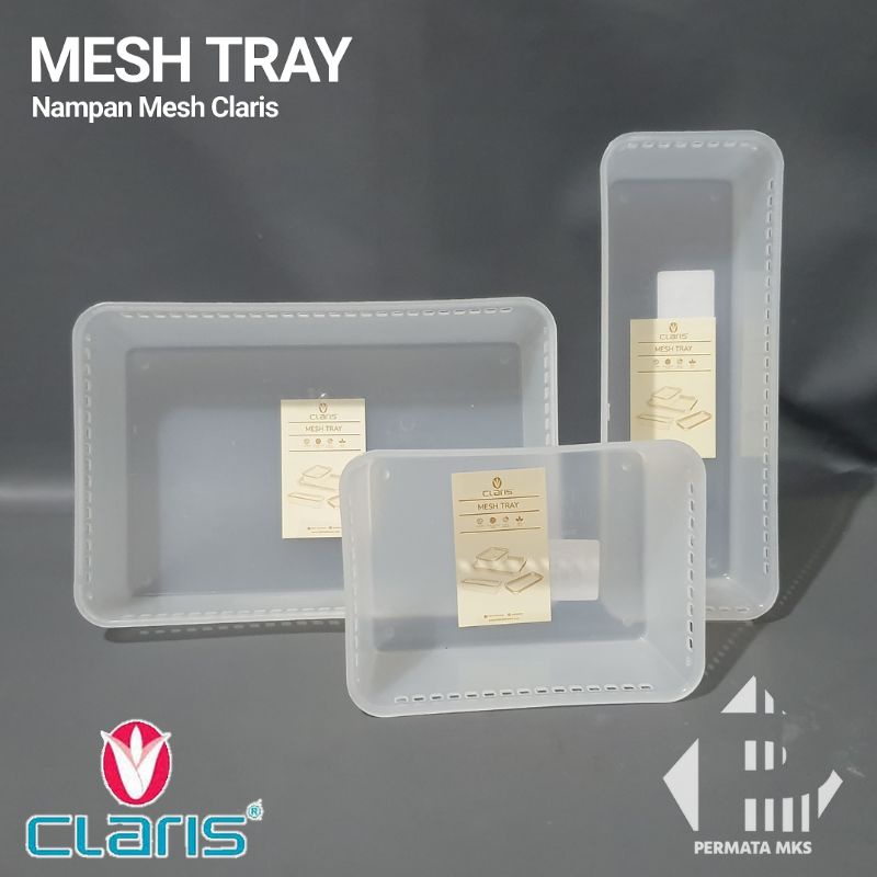 Jual Nampan Mesh Tray Bening Abu / Desk Organizer Kecil Medium 0501 ...