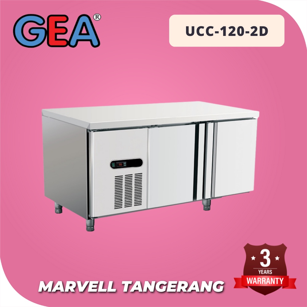Jual UNDERCOUNTER CHILLER GEA UCC-120-2D CHILLER LEMARI PENDINGIN 2 ...
