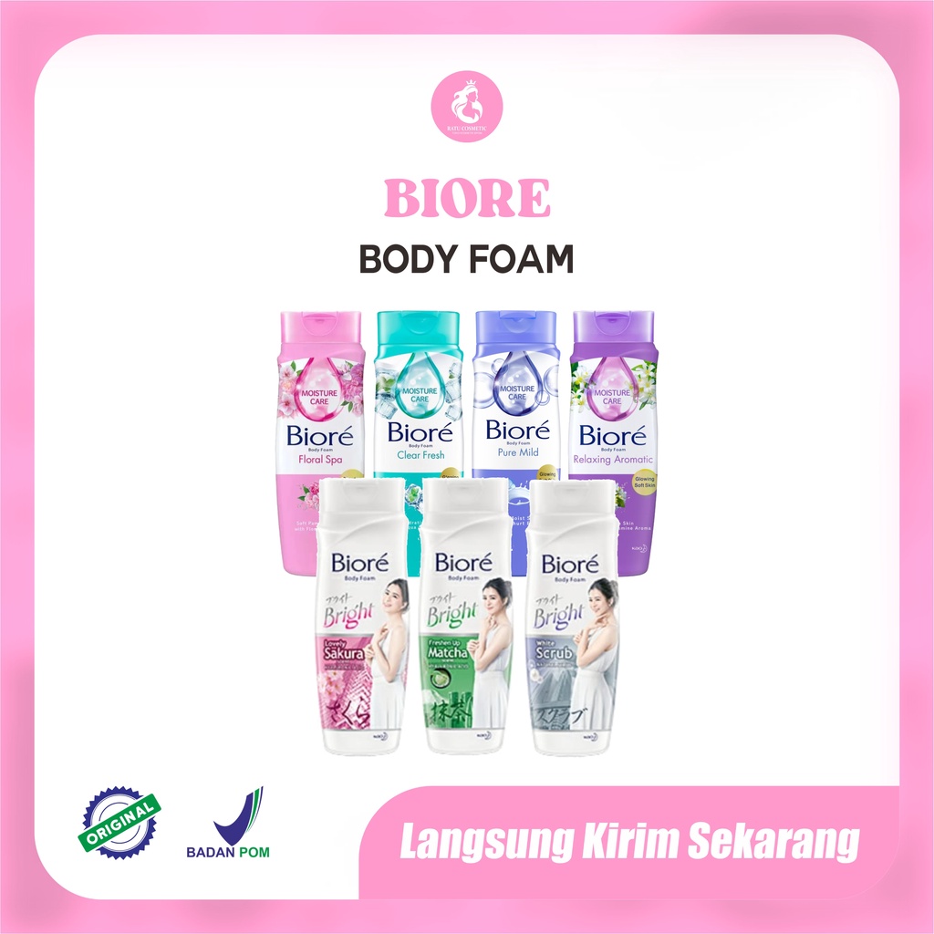 Jual Biore bright White Scrub I facial Foam 100ml | Shopee Indonesia