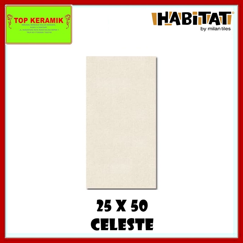 Jual Keramik Dinding Habitat 25x50 Celeste | Shopee Indonesia