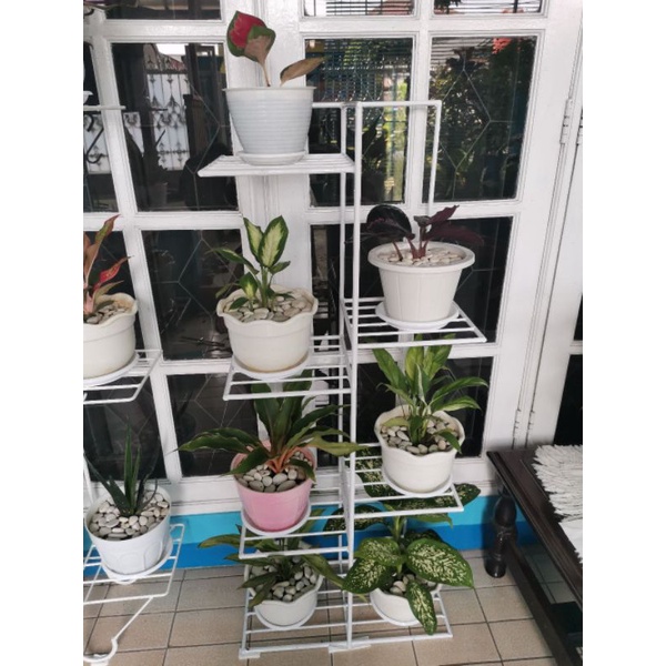 Jual STANDING POT SUSUN 6 / RAK BUNGA / RAK TANAMAN ANGGREK / BESI SNI ...