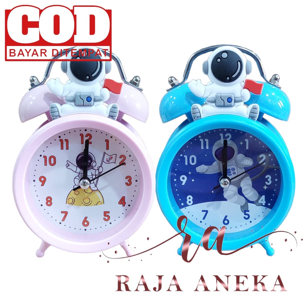 Jual Jam Beker Jam Weker Bunyi Kring Jam Karakter Astronot Nasa Warna ...