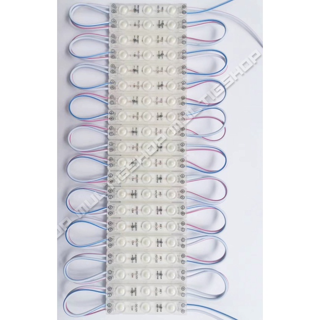 Jual 100Pcs Modul 6010 SASO Led 3 Mata 12V 12 Volt Waterproof Warna ...
