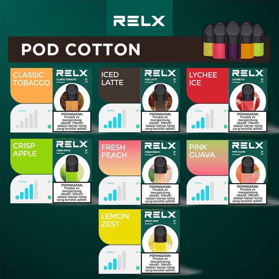 Jual RELX Infinity Essential Cotton Pod ALL VARIANT ORIGINAL | Shopee ...