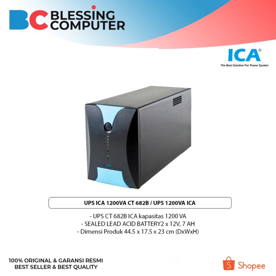 Jual UPS ICA 1200VA CT 682B / UPS 1200VA ICA | Shopee Indonesia