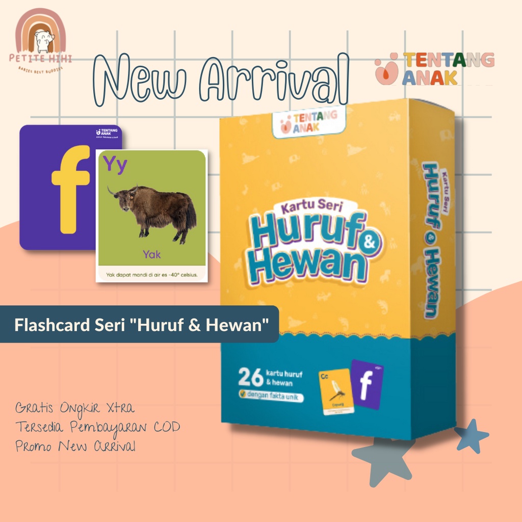 Jual Flashcard Tentang Anak Seri Huruf dan Hewan , Mainan Edukasi ...