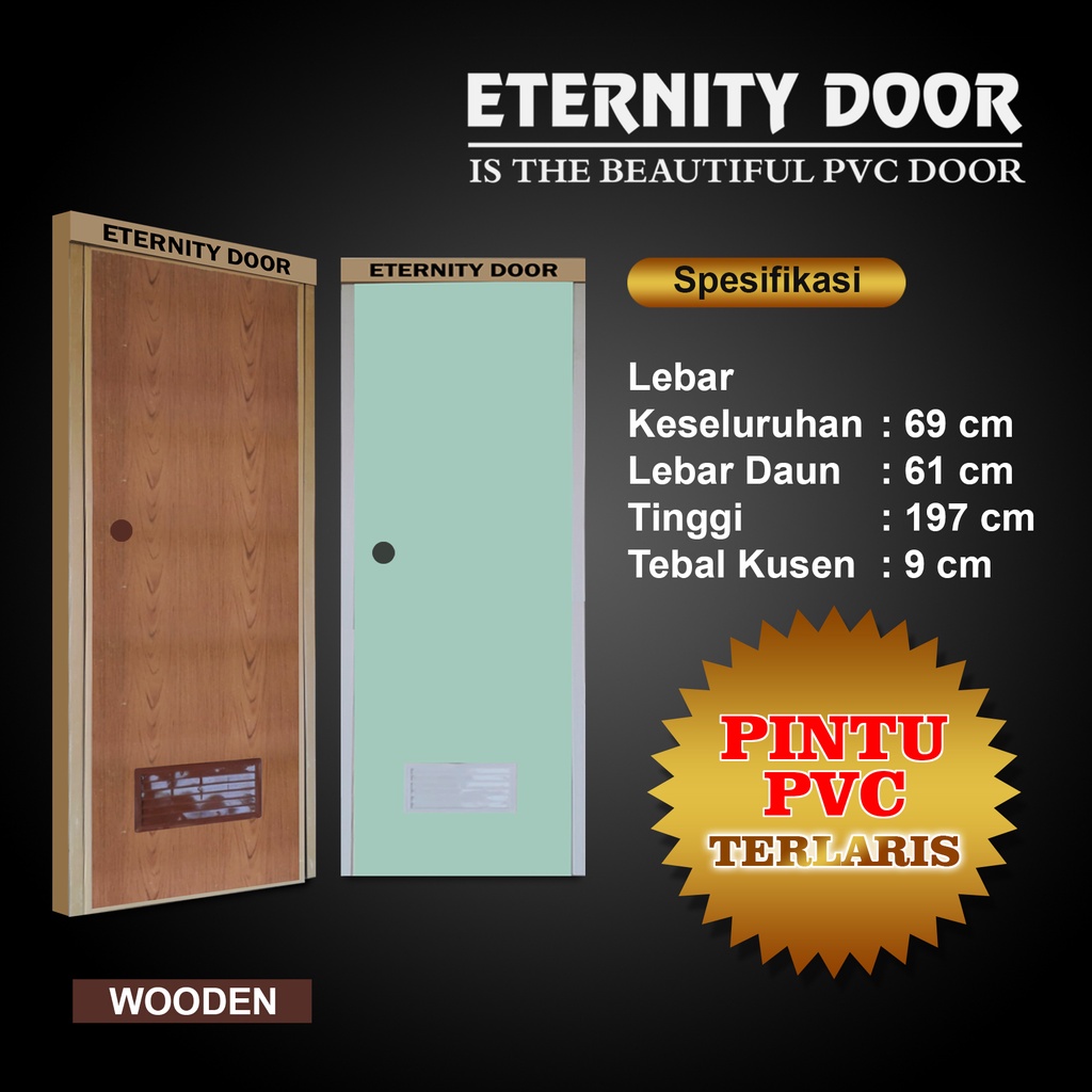 Jual PINTU PVC KAMAR MANDI ETERNITY DOOR | Shopee Indonesia